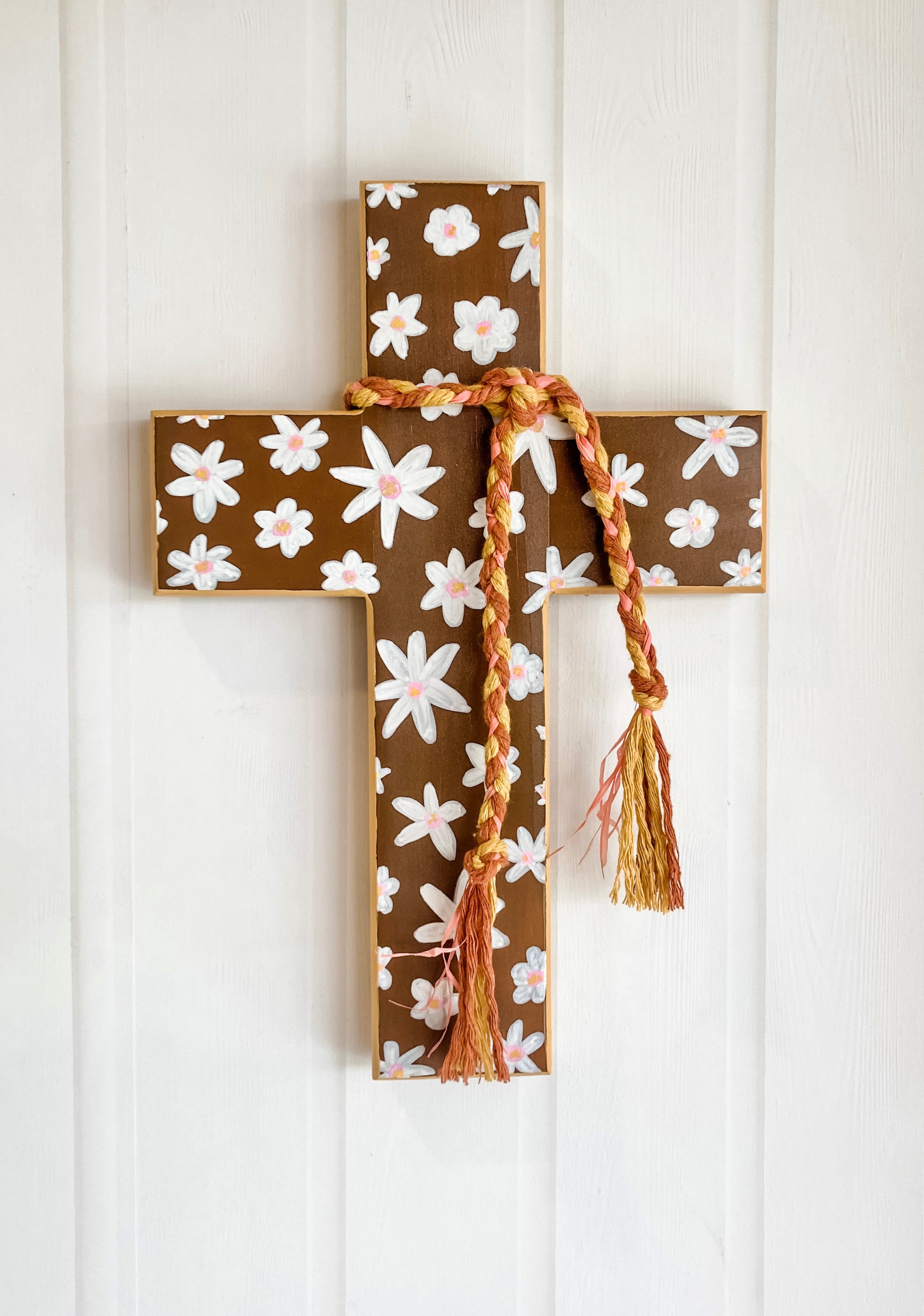 Peace & Love Wall Cross - Large – Hersoulisacarnival