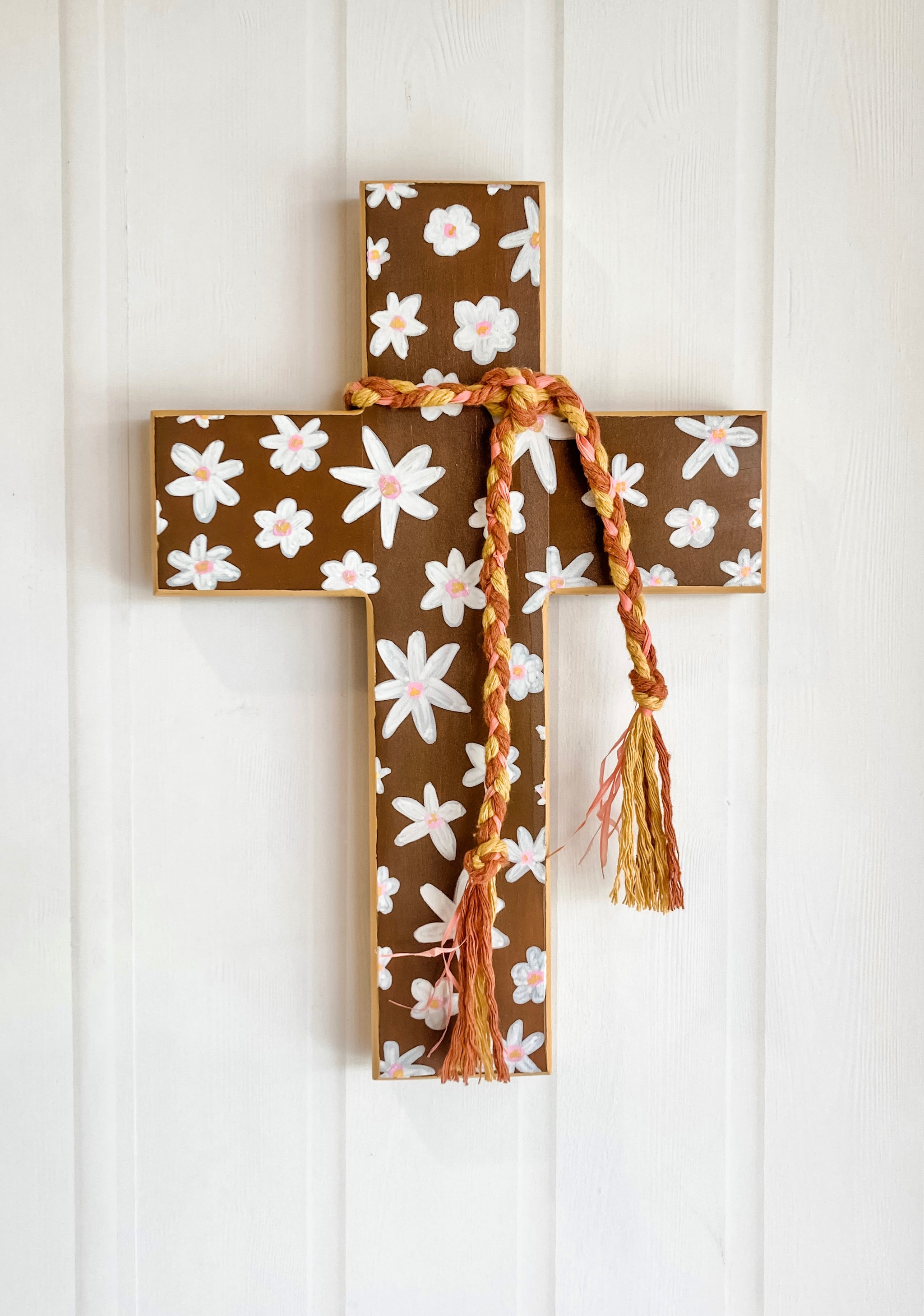 Peace & Love Wall Cross - Large – Hersoulisacarnival